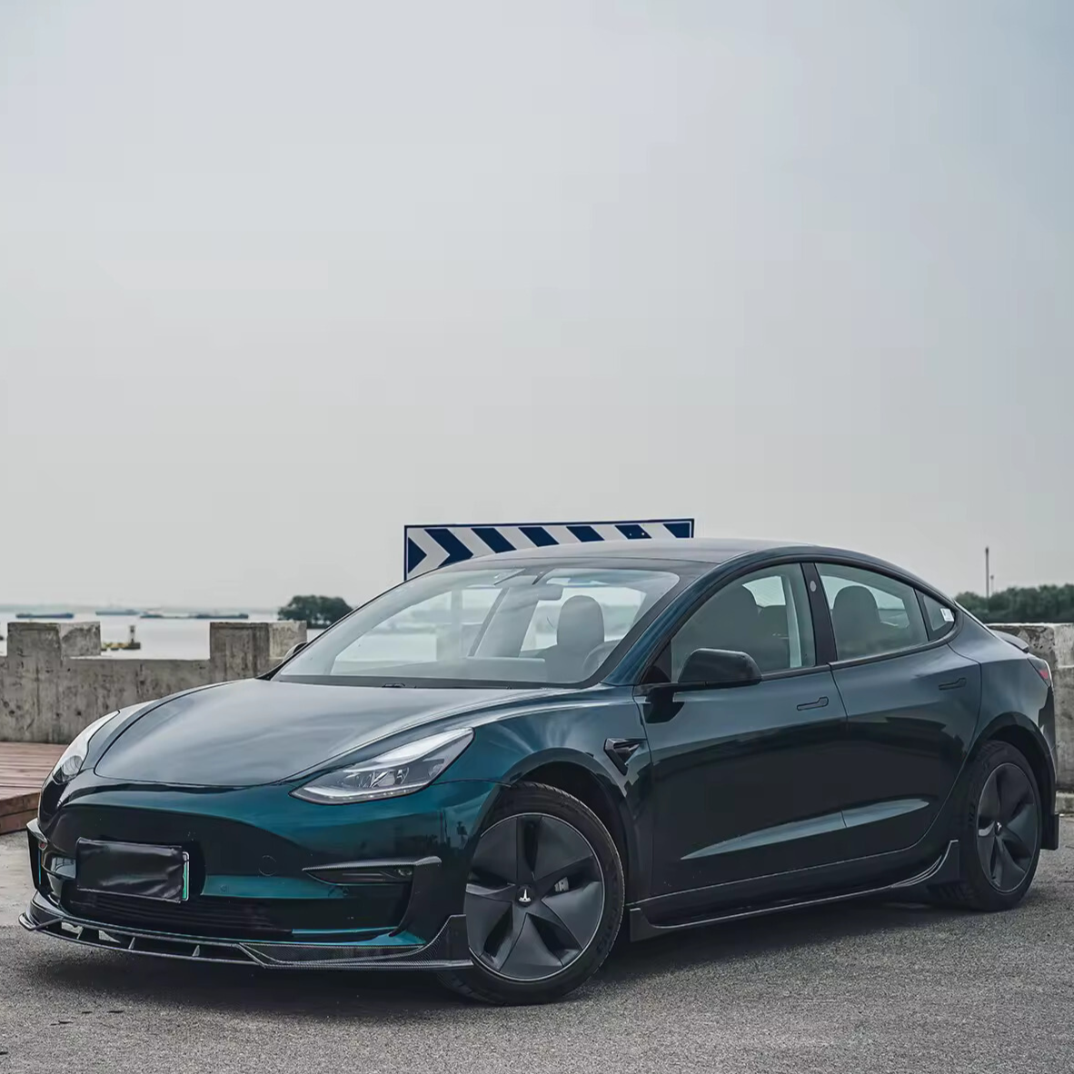 Tesla Model 3 Carbon Fibre Look Body Kit Aero Style – Carbon Accents