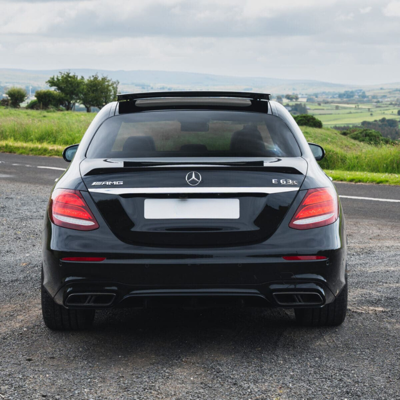 Mercedes E Class W213 Saloon Diffuser Black AMG Style – Carbon Accents