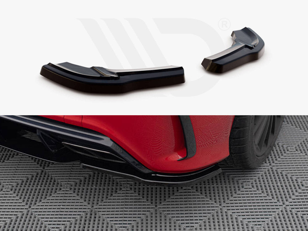 Mercedes A Class W176 Rear Side Splitters Gloss Black Maxton Style ...