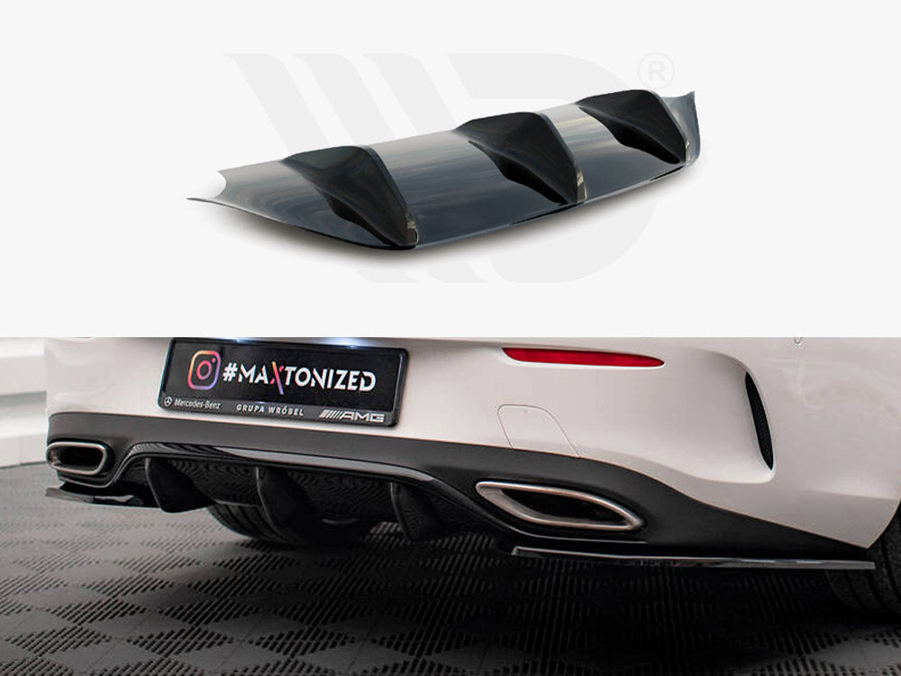 Mercedes E Class C238 A238 Rear Diffuser Gloss Black Maxton Style ...