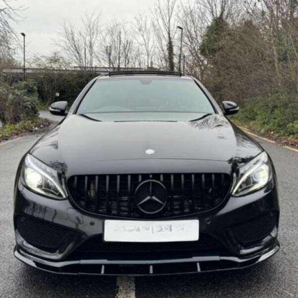 Mercedes C Class W205 C205 Gloss Black Splitter Edition 1 Style ...