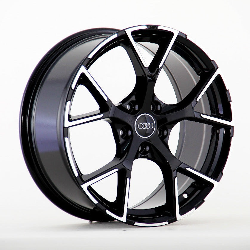 Audi A5 Alloy Wheels Diamond Cut RS3 Style – Carbon Accents