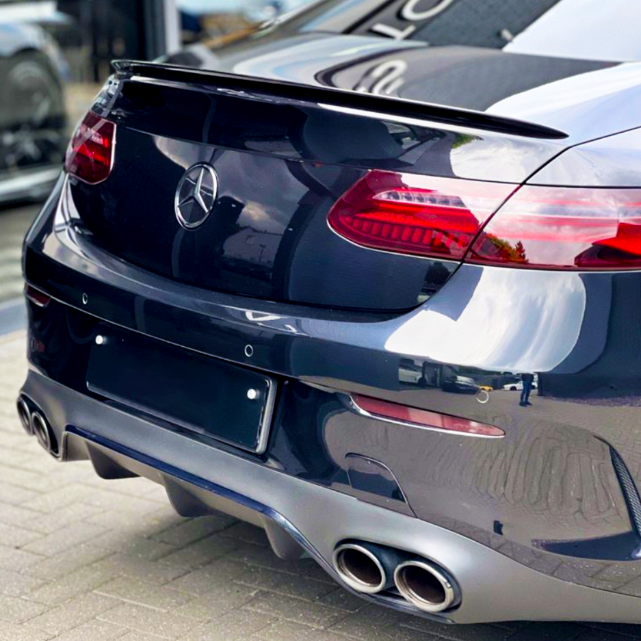 Mercedes E Class C238 Coupe Diffuser Black AMG Style – Carbon Accents