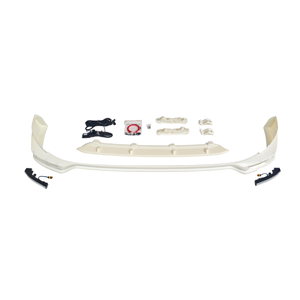 Ford Transit Custom MK2 Front Splitter with LED DRL Primed Finish ...
