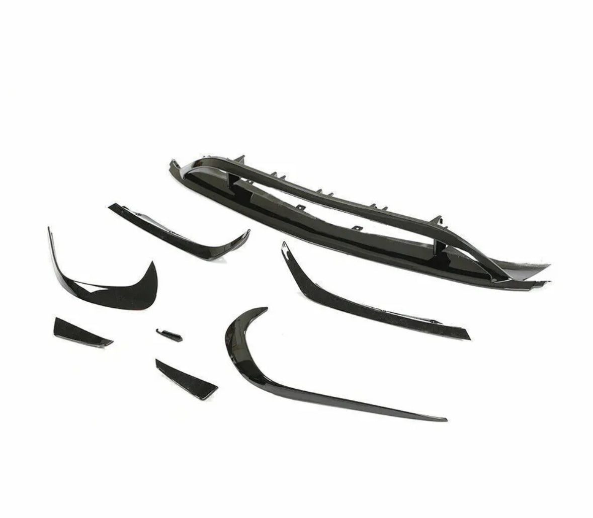 Mercedes A-Class W176 AMG A45 Front Splitter Canards Gloss Black ...