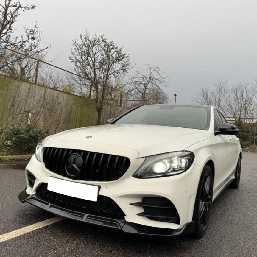 Mercedes C Class W205 Grill Gloss Black GT Panamericana Style – Carbon ...