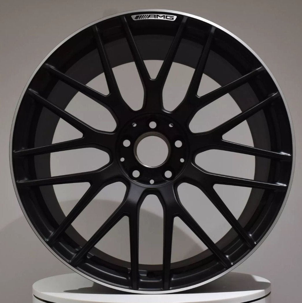 Mercedes A Class W176 W177 Alloy Wheels Satin Black AMG Style – Carbon ...