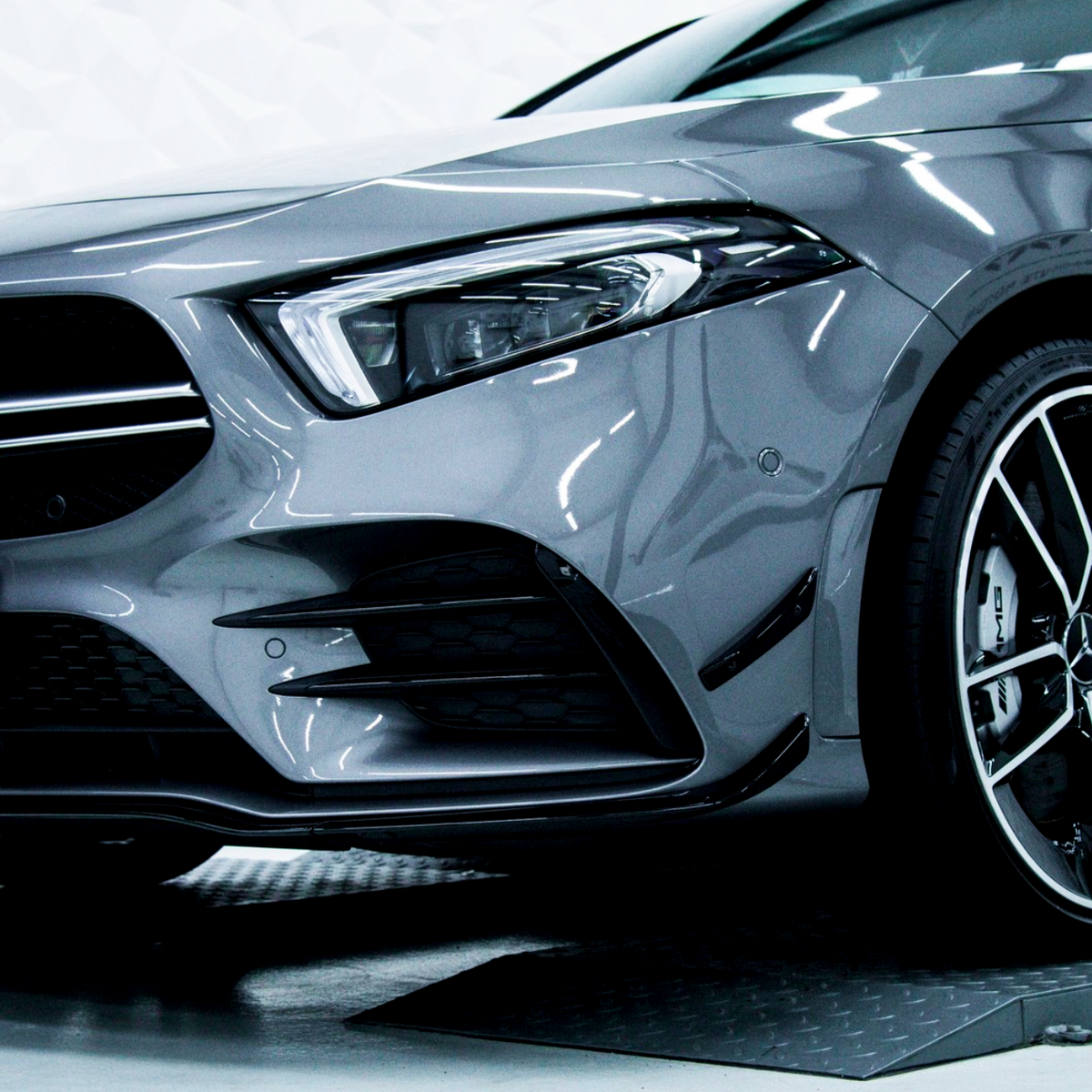 Mercedes A Class W177 Front Canards Set Gloss Black Aero Style – Carbon ...