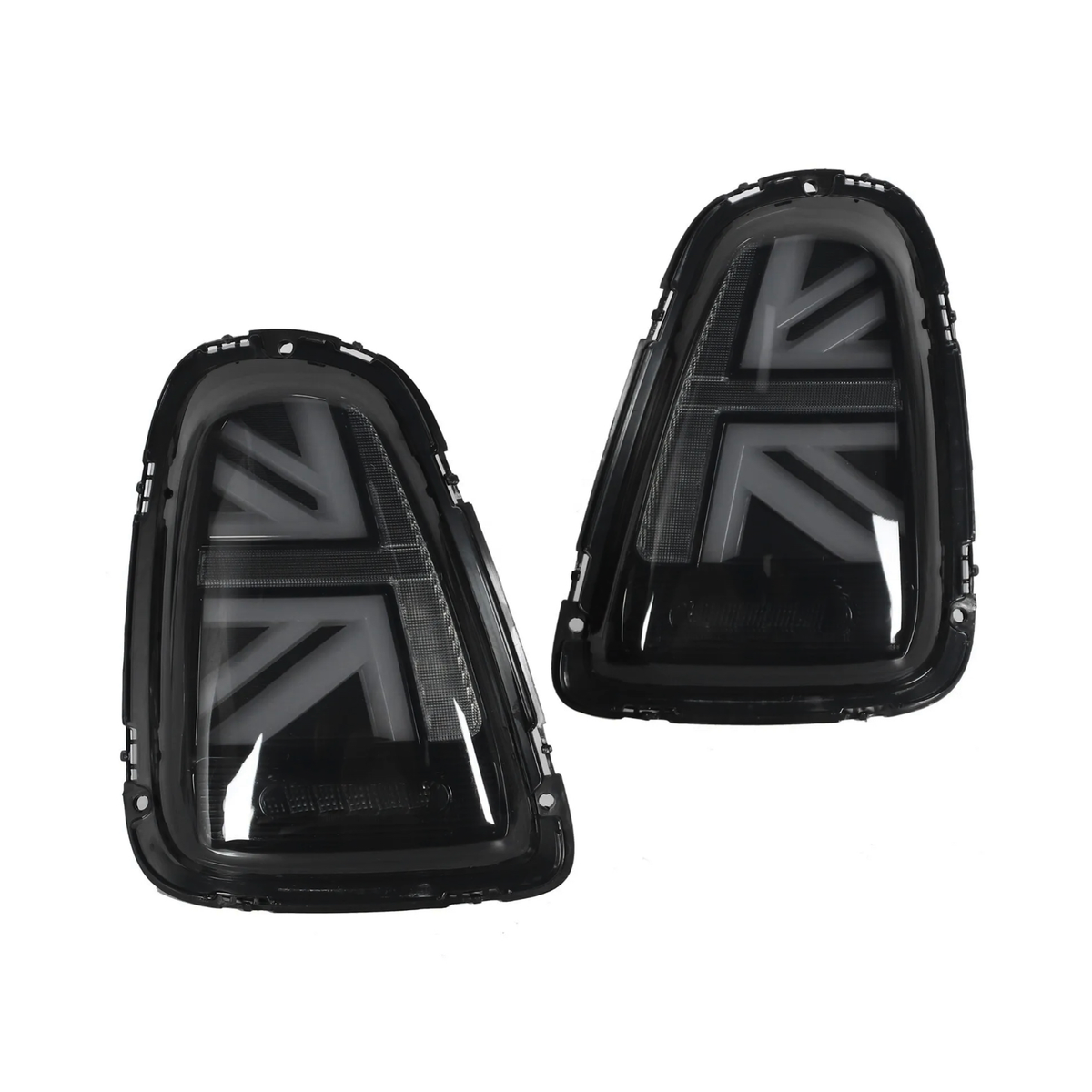 Mini Cooper R56 R57 R58 Rear Tail Lights Smoked Union Jack Style ...