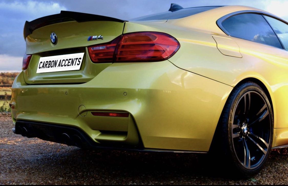 BMW M4 F82 Coupe Spoiler: Carbon Fibre PSM Style – Carbon Accents