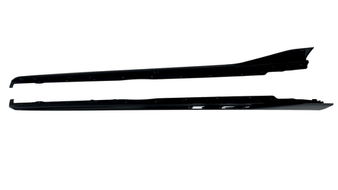 BMW 1 Series F40 Side Skirt Gloss Black – Carbon Accents