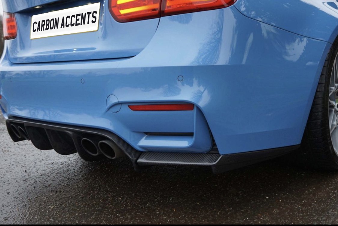 BMW M3 M4 Diffuser: Carbon Fibre V Style – Carbon Accents