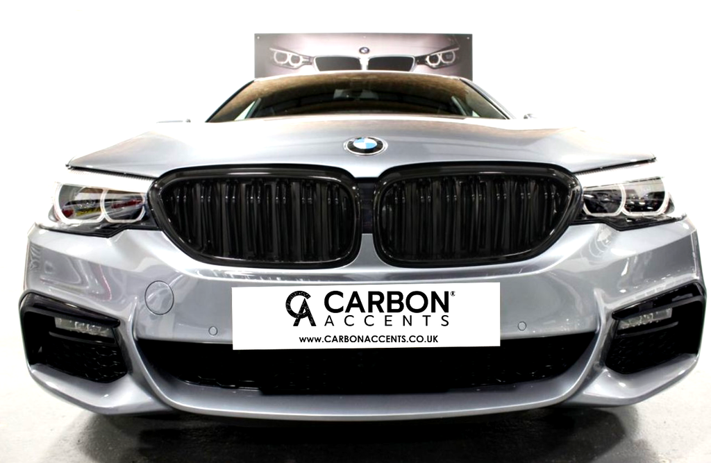 BMW 5 Series G30 G31 Front Grill Gloss Black Double Slat 2020+ – Carbon ...