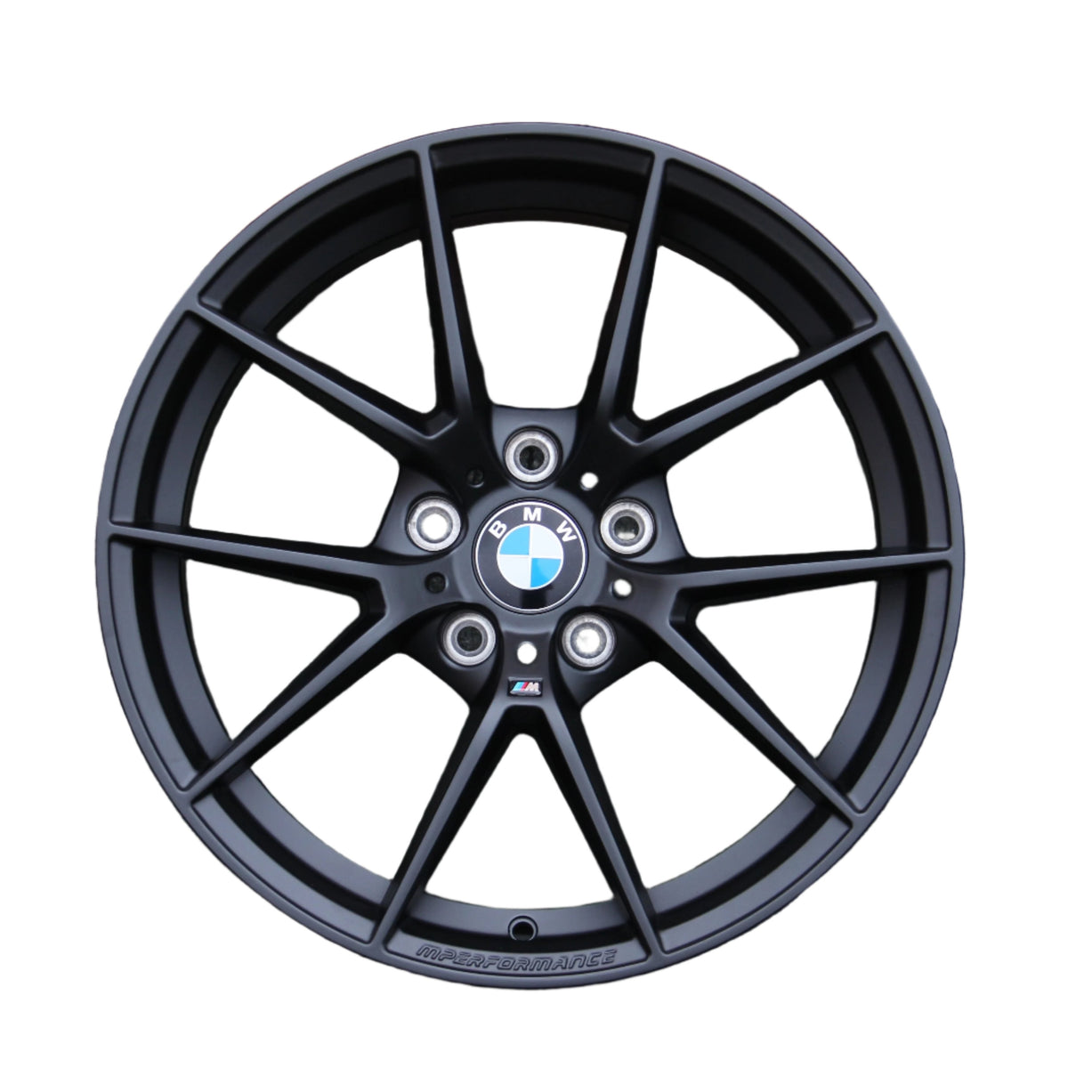 BMW 2 Series Alloy Wheels Satin Black M3 CS Style – Carbon Accents
