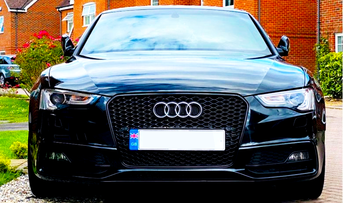 Audi A5 B8.5 Facelift Badgeless Honeycomb Grill Gloss Black – Carbon ...
